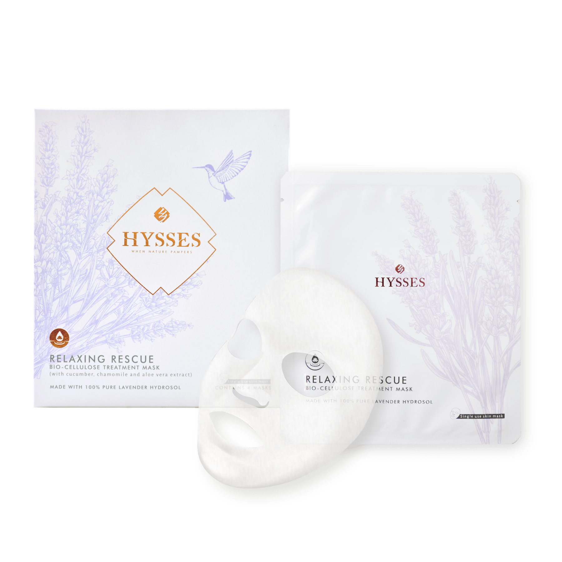 Bio Cellulose Relaxing Mask Lavender | HYSSES SG – Hysses Official